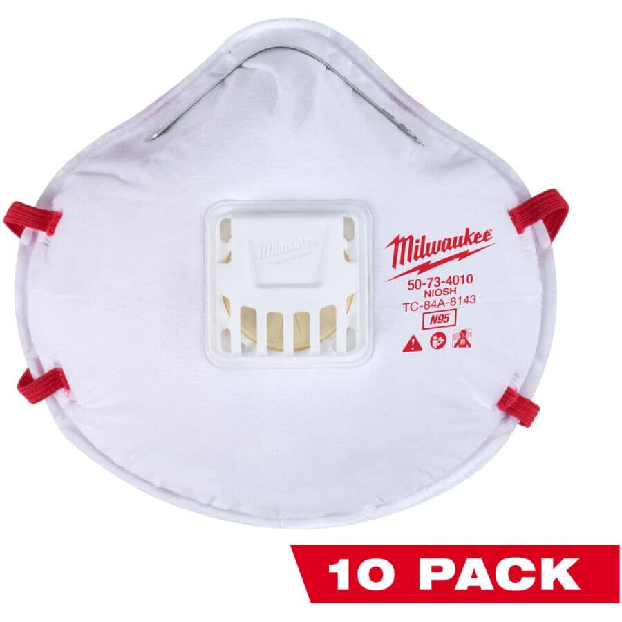 MILWAUKEE N95 Disposable Vented Respirator | Home Hardware