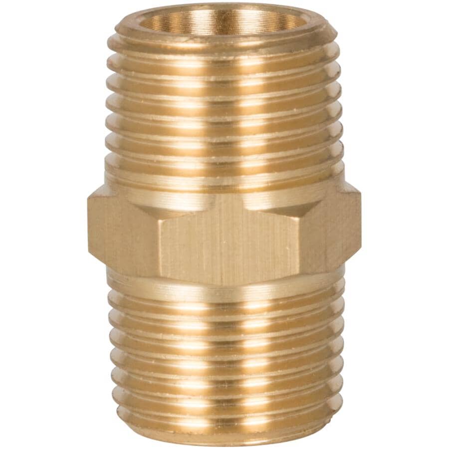 BENCHMARK 1/4" x 1/4" Male National Pipe Thread Coupler | Home Hardware