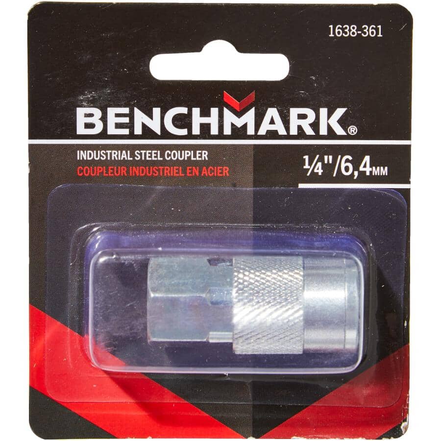 BENCHMARK 1/4" Female National Pipe Thread Steel Coupler | Home Hardware