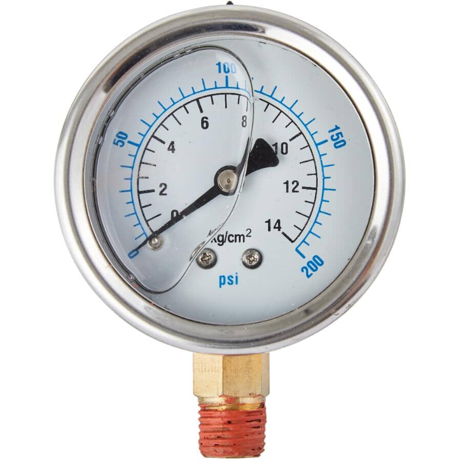 BENCHMARK 1/4" National Pipe Thread Bottom Mount Gauge | Home Hardware