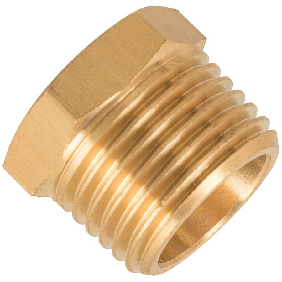 BENCHMARK 1/2" Male x 1/4" Female National Pipe Thread Bushing Adapter ...