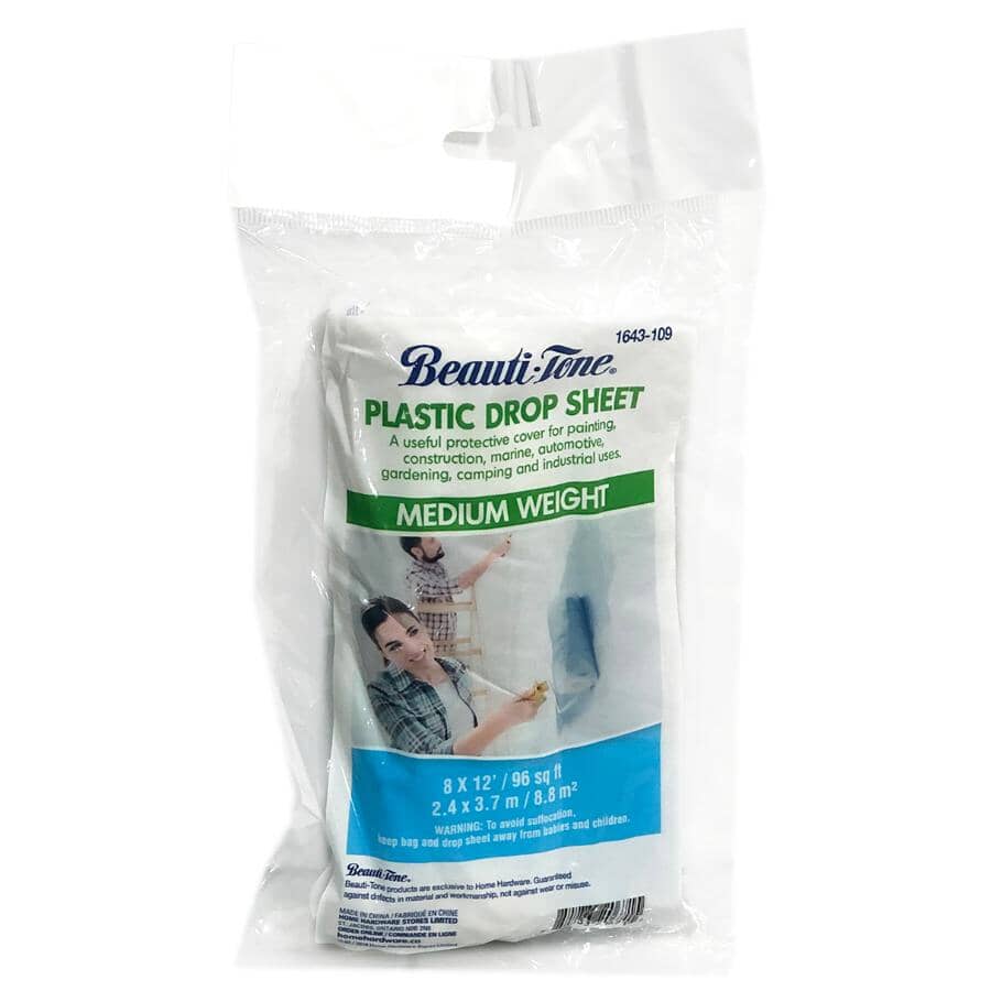 BEAUTITONE Plastic Drop Sheet | Home Hardware