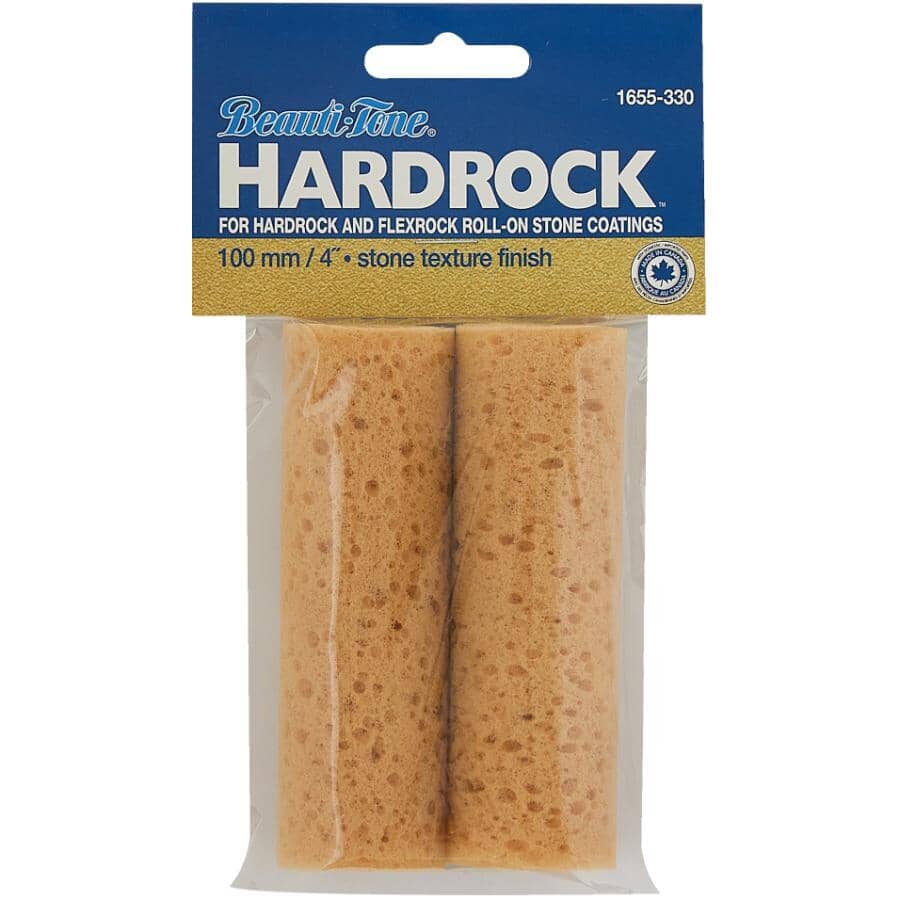 Beauti-Tone 2 Pack 100mm Hardrock Stone Texture Sponge Roller Refills ...