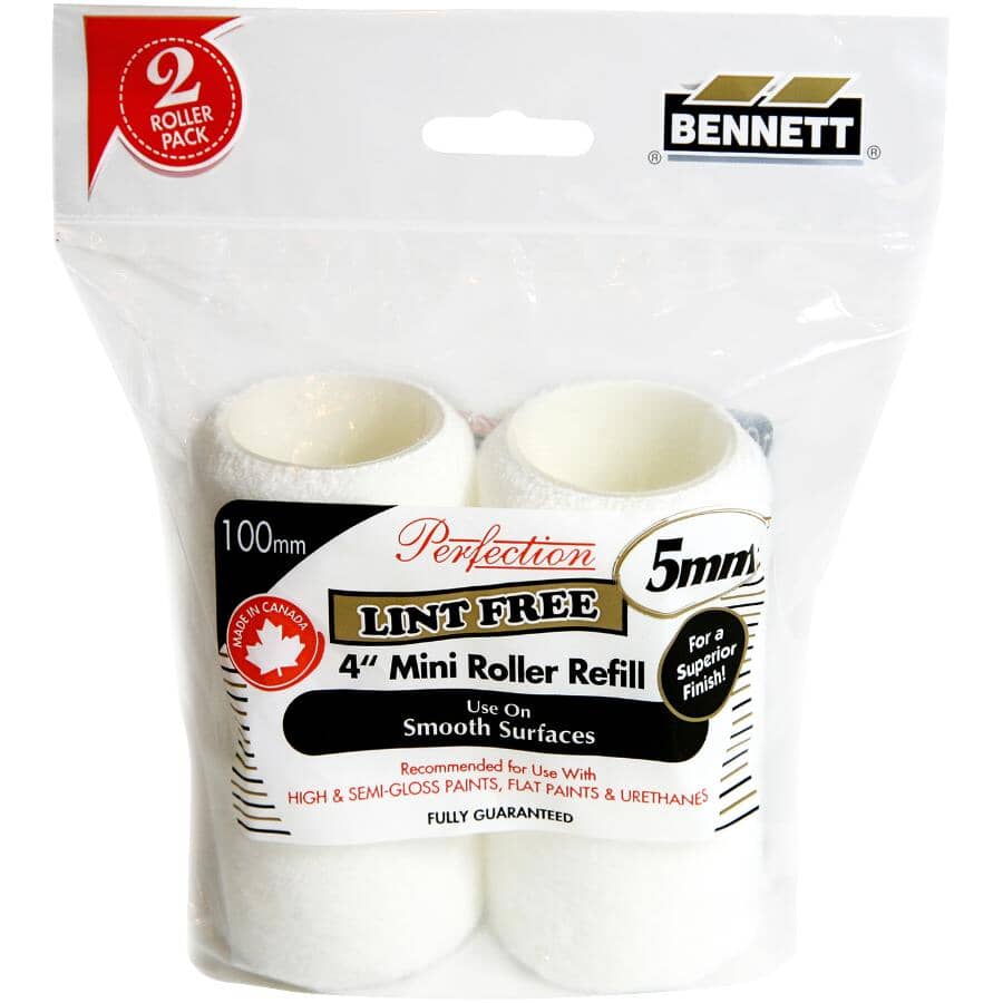 BENNETT Lint Free Mini Paint Roller Covers | Home Hardware