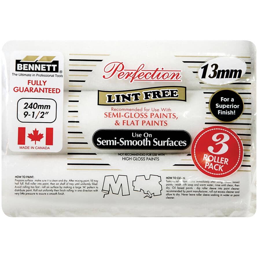 BENNETT Perfection Lint Free Paint Roller Covers | Home Hardware