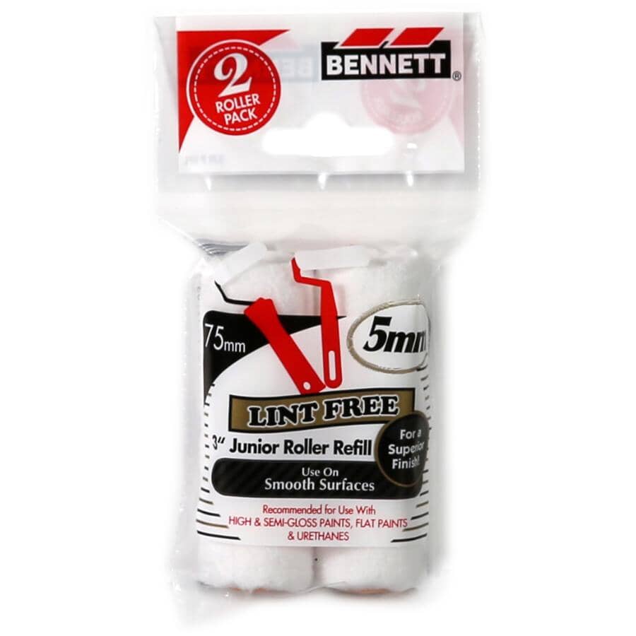 BENNETT Lint Free Junior Paint Roller Refills | Home Hardware