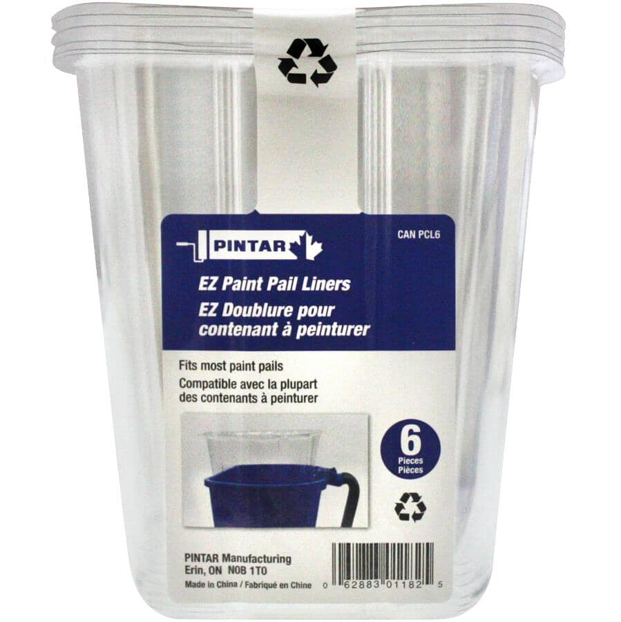 PINTAR EZ Paint Pail Liners - 6 Pack | Home Hardware