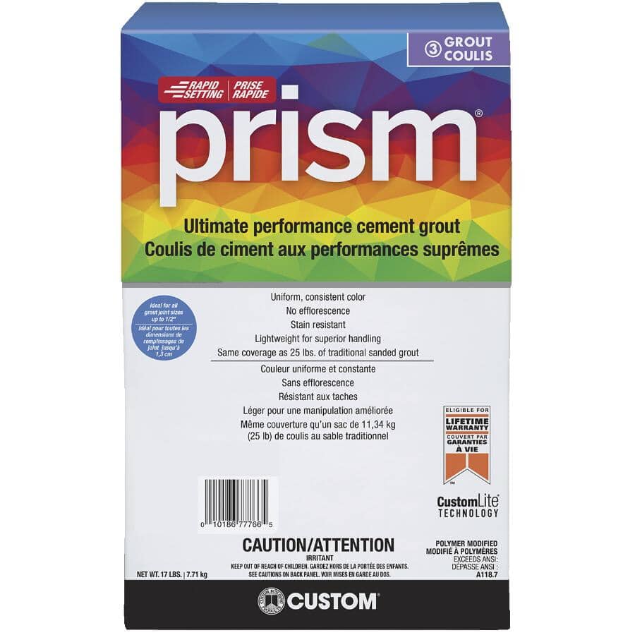CUSTOM BUILDING PRODUCTS Prism Ultimate Performance Cement Grout | Home ...