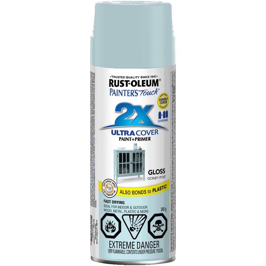 Rust-Oleum 340g Painters Touch 2X Ocean Mist Gloss Alkyd Paint | Home ...