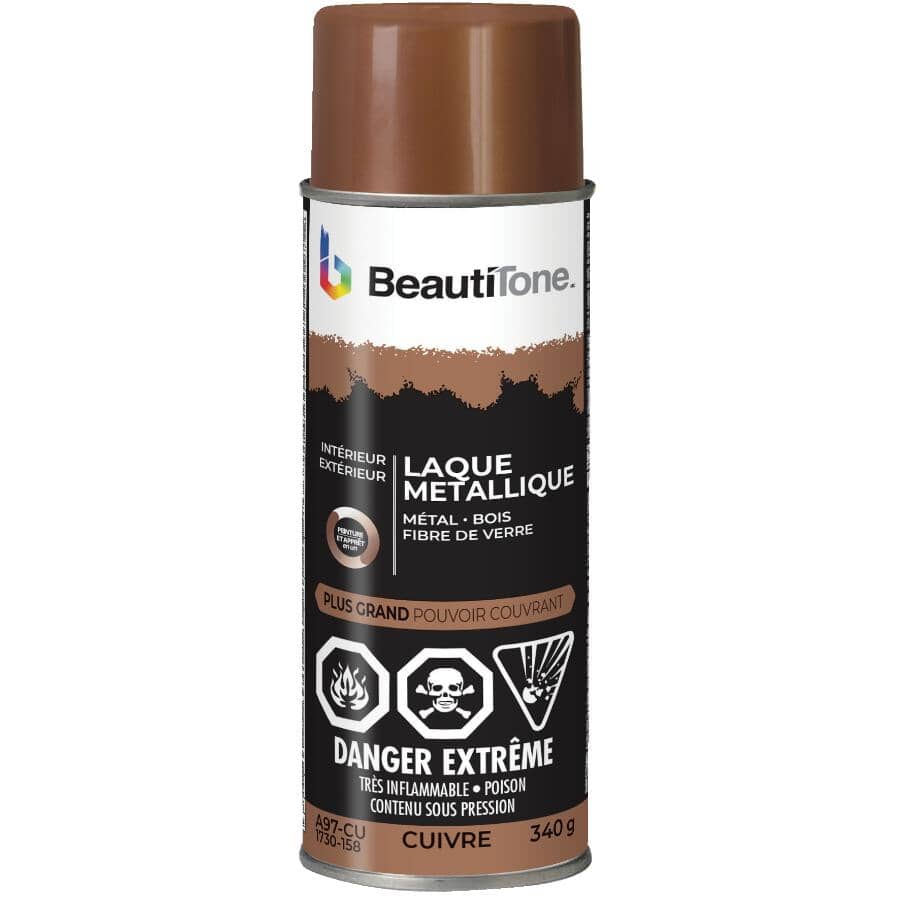 BEAUTITONE Metallic Lacquer Spray Paint | Home Hardware
