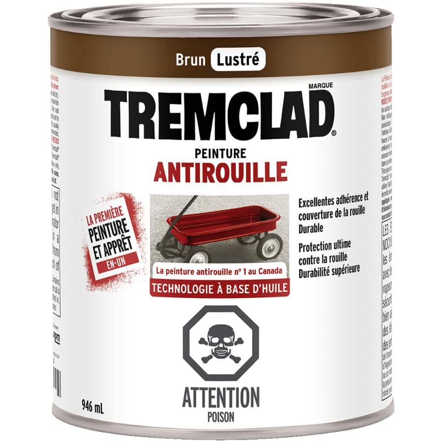Tremclad 946mL Gloss Brown Alkyd Rust Paint | Home Hardware
