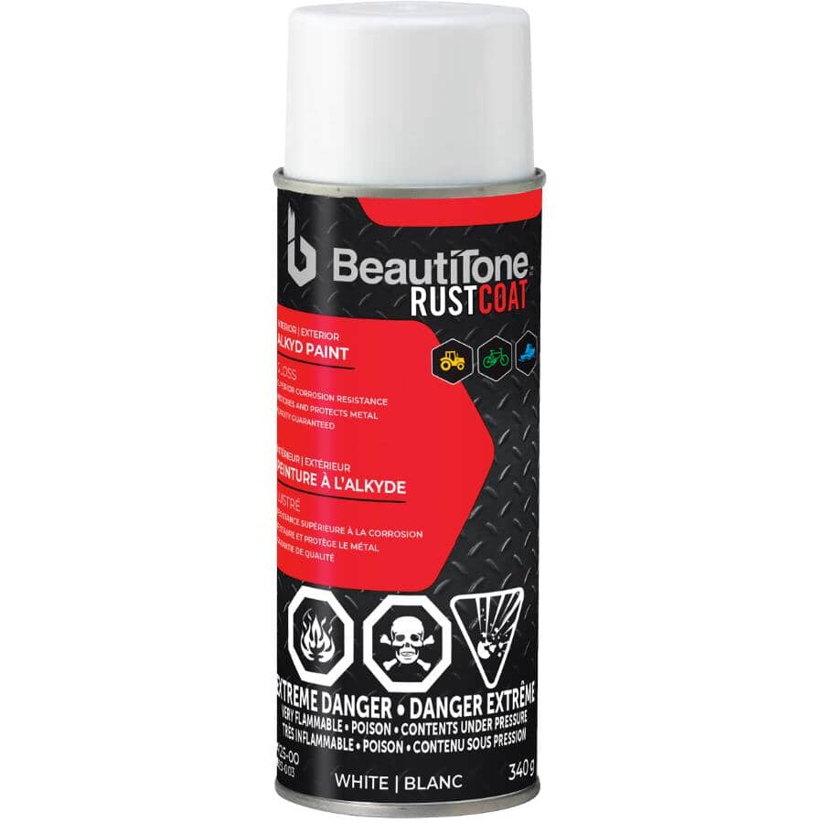 BEAUTITONE RUST COAT Peinture antirouille à l'alkyde en aérosol, fini ...