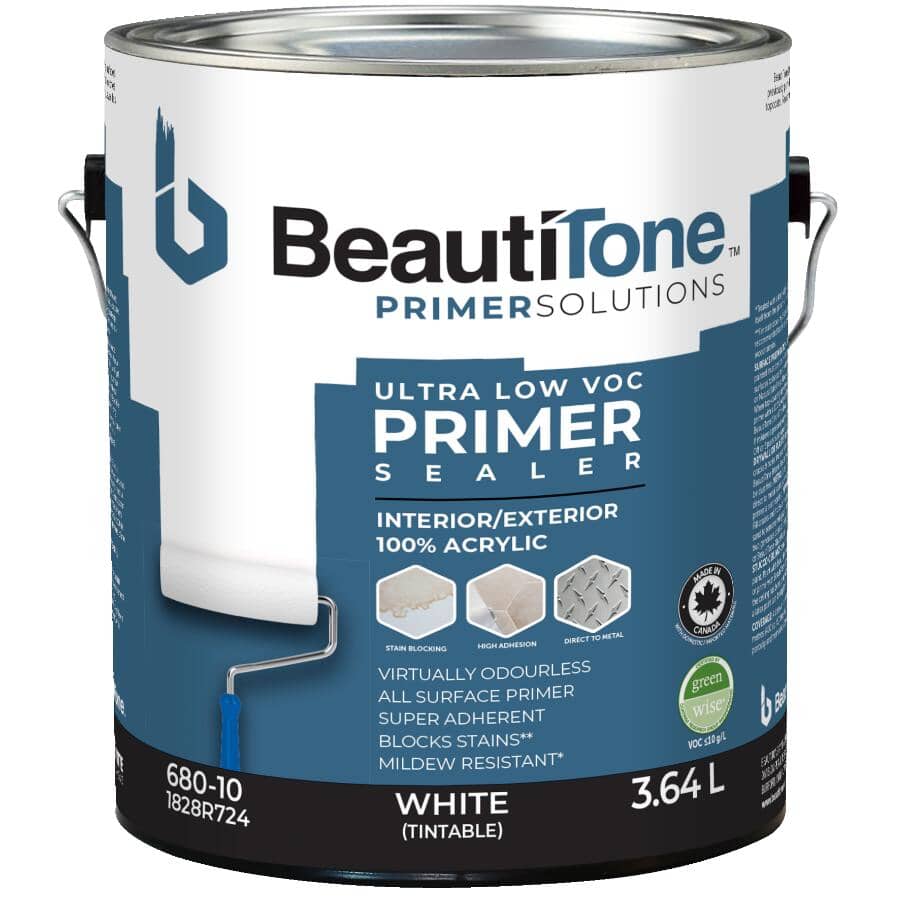 BEAUTITONE PRIMER SOLUTIONS Interior / Exterior Acrylic Latex Ultra Low ...