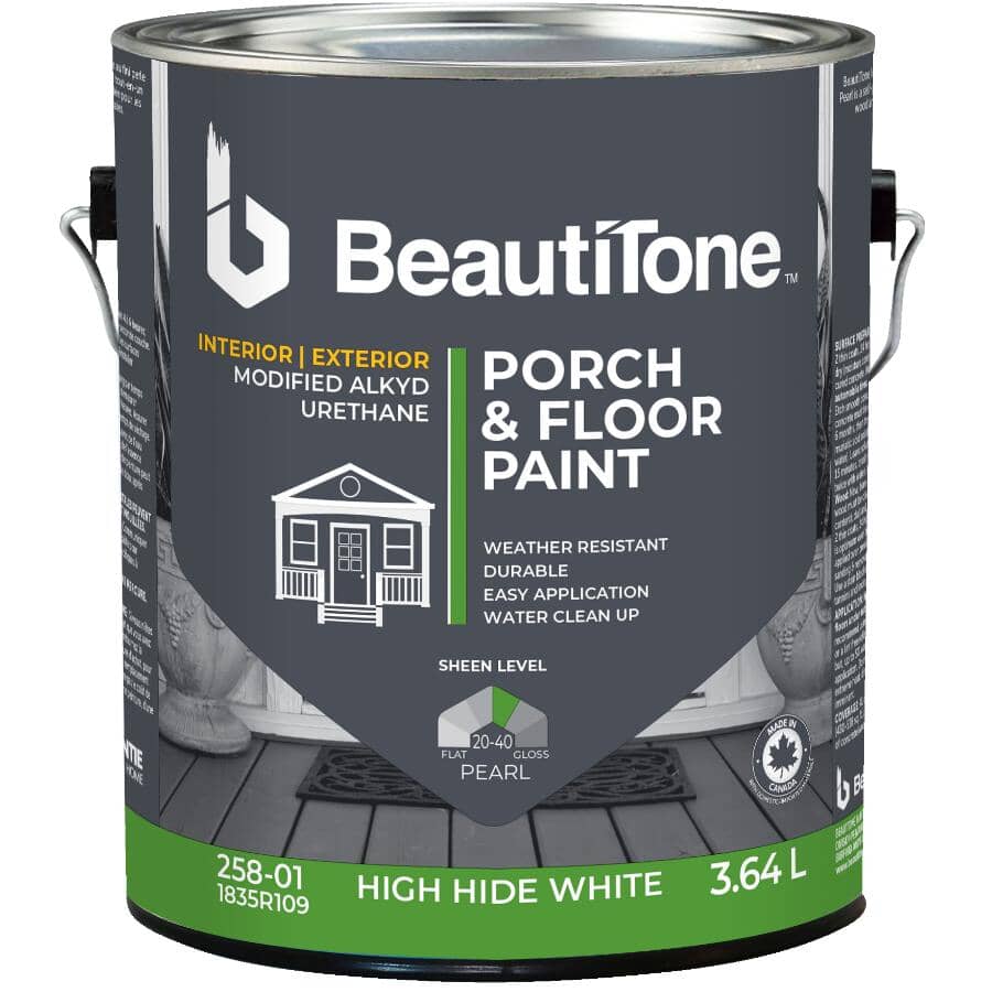 BEAUTITONE Interior / Exterior Alkyd Pearl Porch & Floor Paint | Home ...