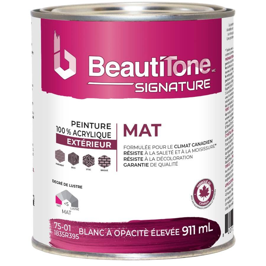 BEAUTITONE SIGNATURE Exterior Acrylic Latex Flat Paint | Home Hardware