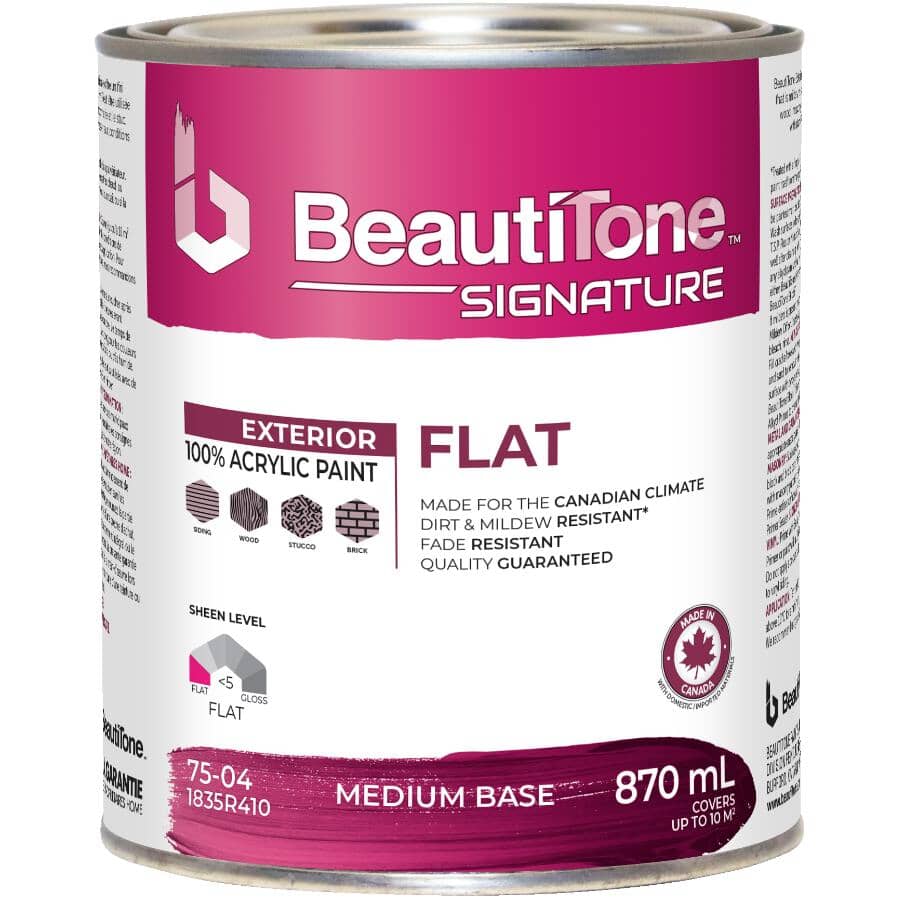 BEAUTITONE SIGNATURE Exterior Acrylic Latex Flat Paint | Home Hardware