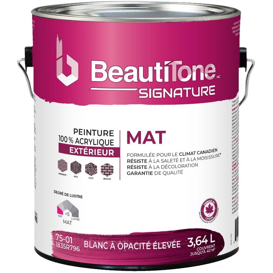 BEAUTITONE SIGNATURE Exterior Acrylic Latex Flat Paint | Home Hardware