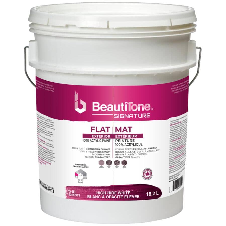 BEAUTITONE SIGNATURE Exterior Acrylic Latex Flat Paint | Home Hardware