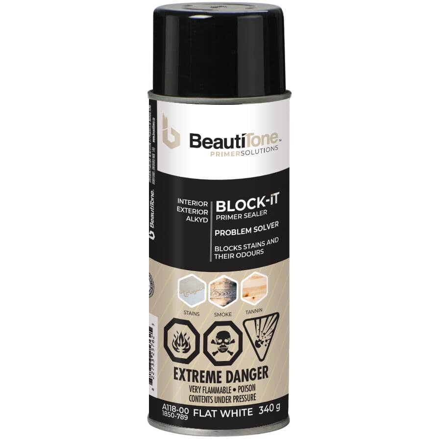 BEAUTITONE Interior / Exterior Alkyd Block It Primer Spray | Home Hardware