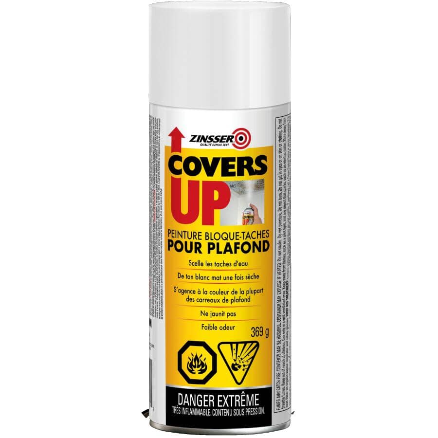 ZINSSER Covers Up Stain Sealing Ceiling Alkyd Primer Spray | Home Hardware