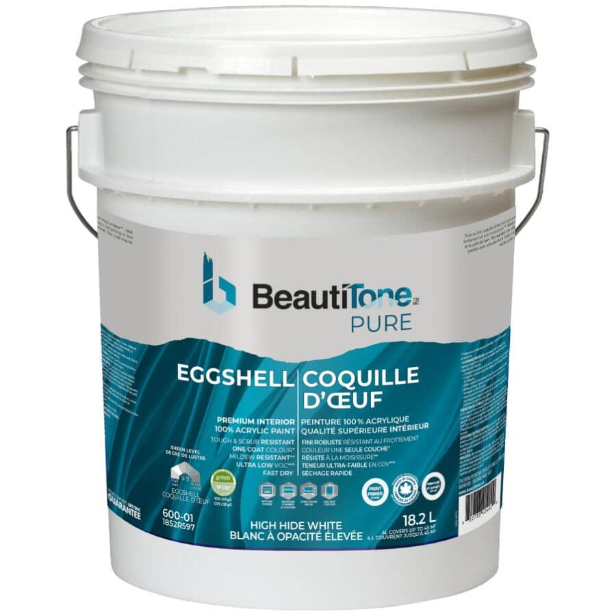 BEAUTITONE PURE Premium Interior Latex Eggshell Paint & Primer | Home ...