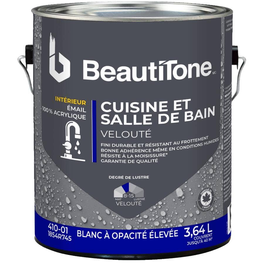BEAUTITONE Interior Acrylic Latex Velvet Kitchen & Bath Paint | Home ...