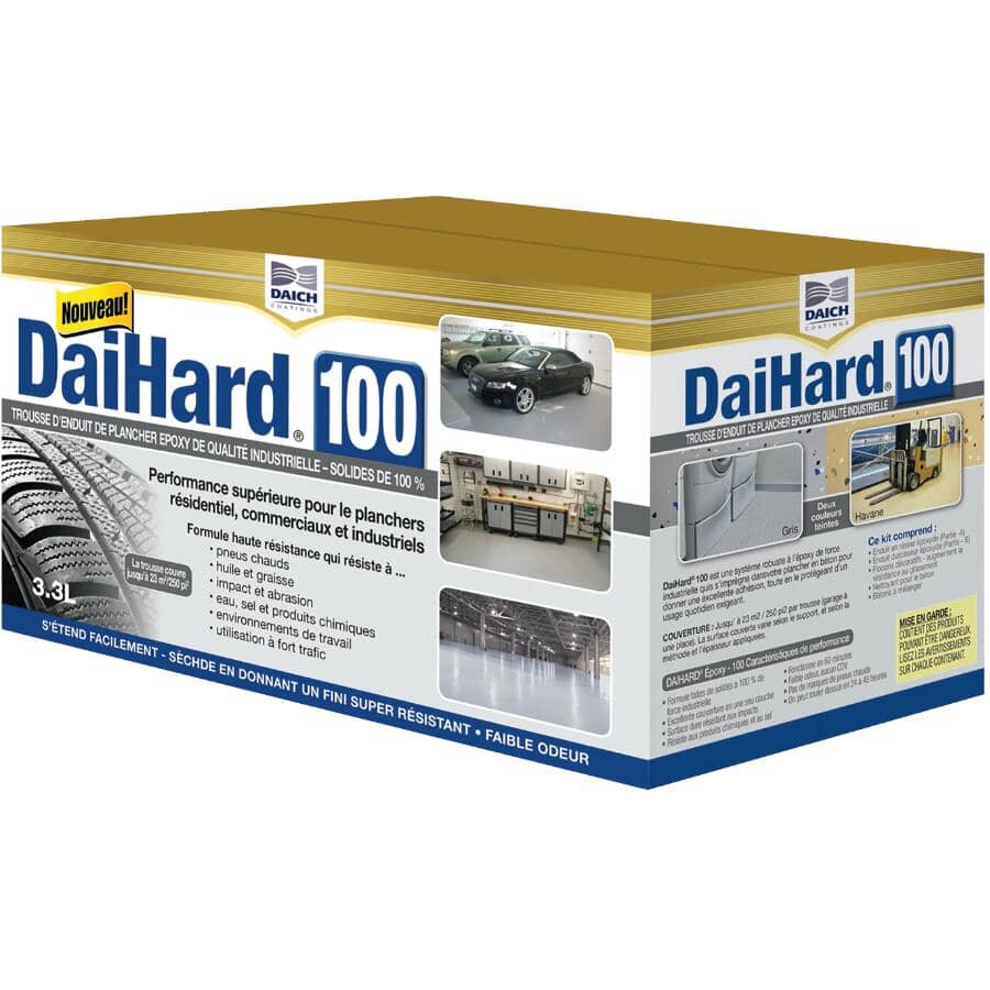 DAICH COATINGS DaiHard 100 Industrial Strength Epoxy Floor Coating Kit ...
