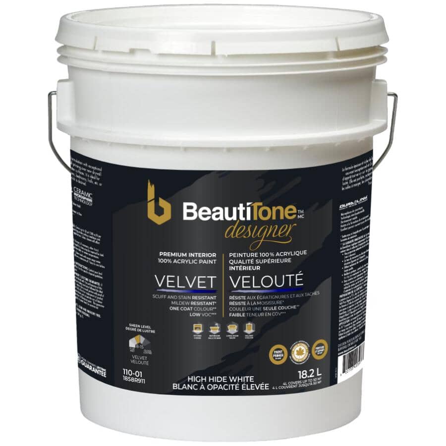 BEAUTITONE DESIGNER Interior Acrylic Latex Velvet Paint & Primer | Home ...