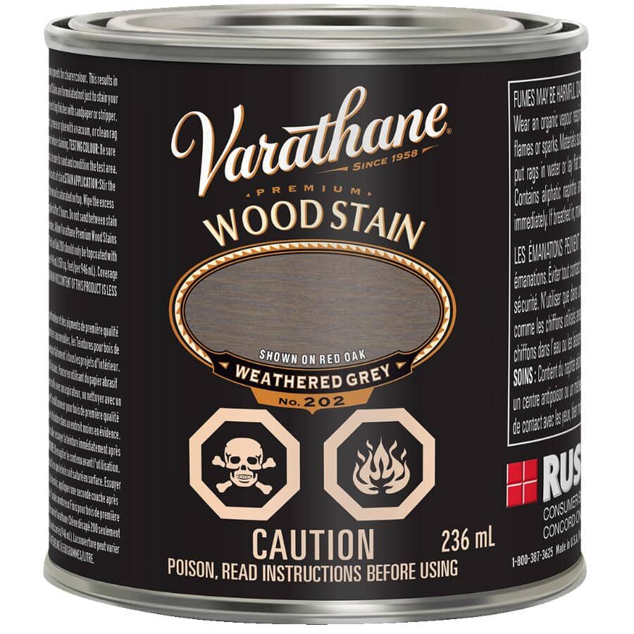Varathane 236mL Premium Weathered Grey Alkyd Wood Stain | Home Hardware