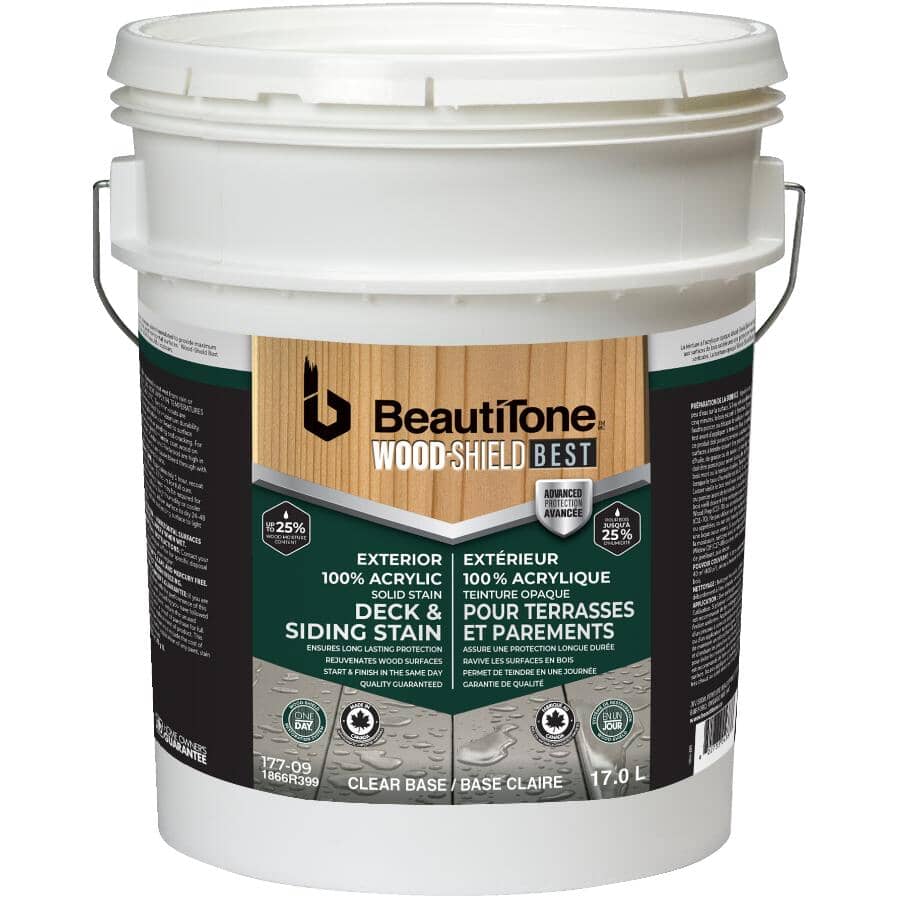 BEAUTITONE WOOD-SHIELD BEST 100% Acrylic Deck & Siding Stain | Home ...