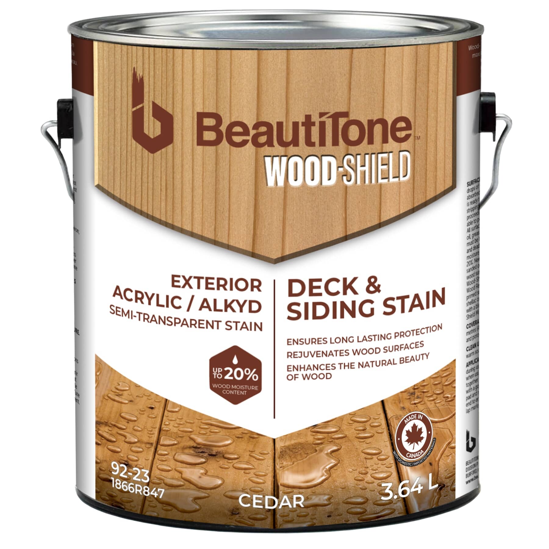 BEAUTITONE WOOD-SHIELD Acrylic Alkyd Deck & Siding Stain | Home Hardware