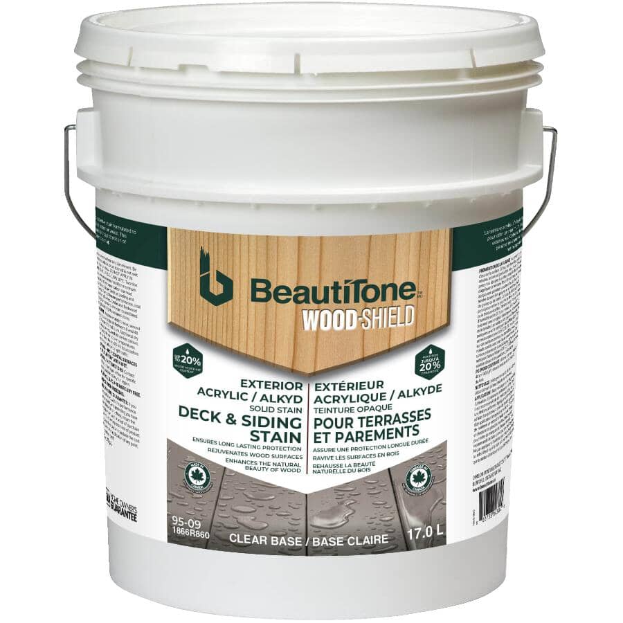 BEAUTITONE WOOD-SHIELD Acrylic Alkyd Deck & Siding Stain | Home Hardware