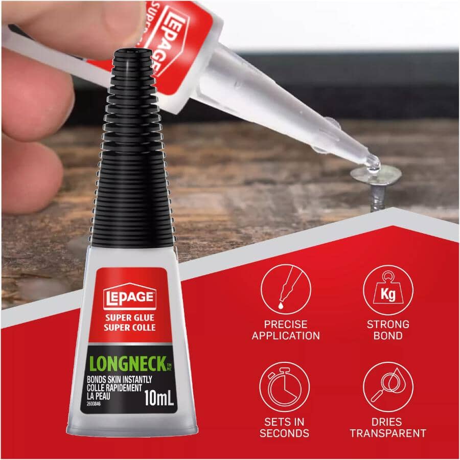 LEPAGE Super Glue Adhesive with Longneck Bottle | Home Hardware