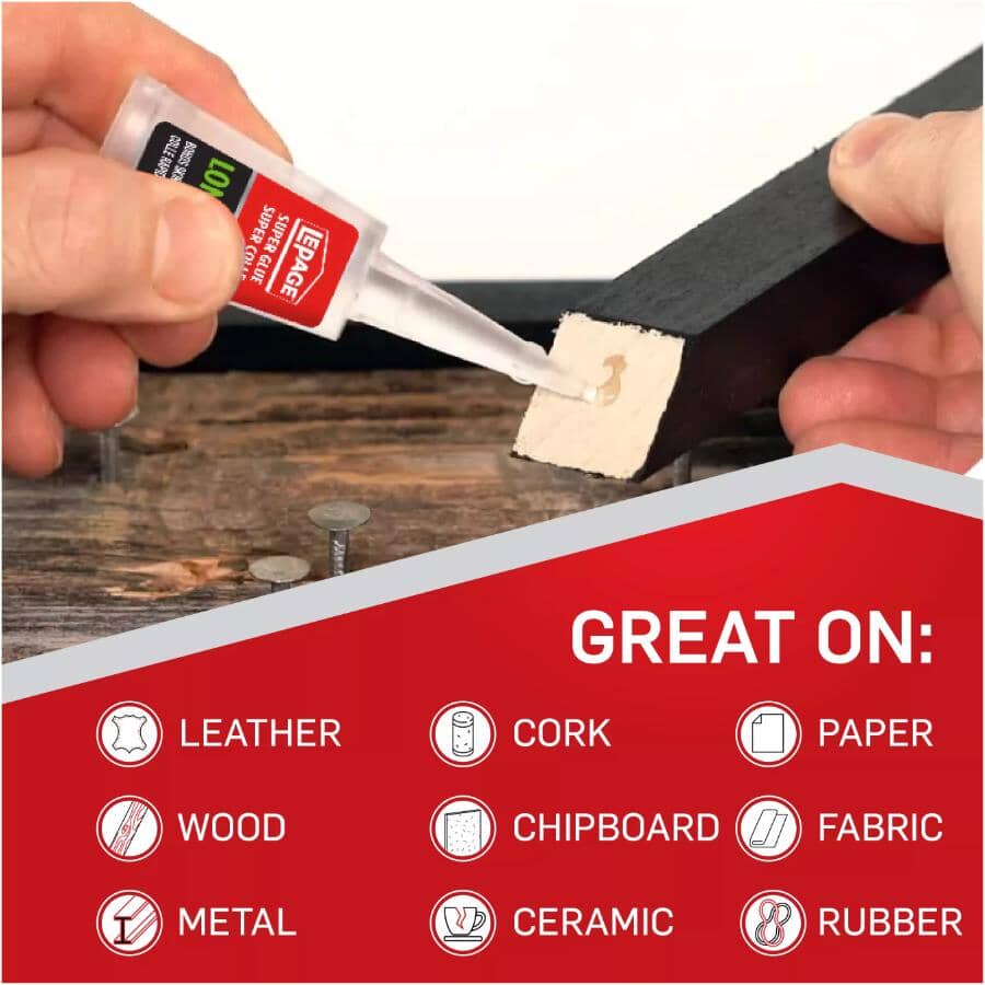 LEPAGE Super Glue Adhesive with Longneck Bottle | Home Hardware