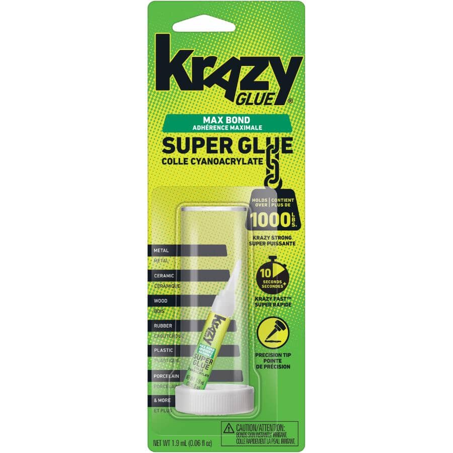 KRAZY GLUE Max Bond Tube Super Glue | Home Hardware