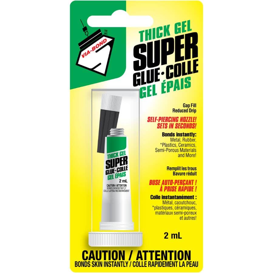 VIA-BOND Thick Gel Super Glue | Home Hardware