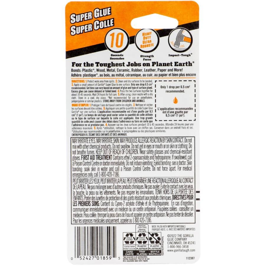 GORILLA Super Glue | Home Hardware