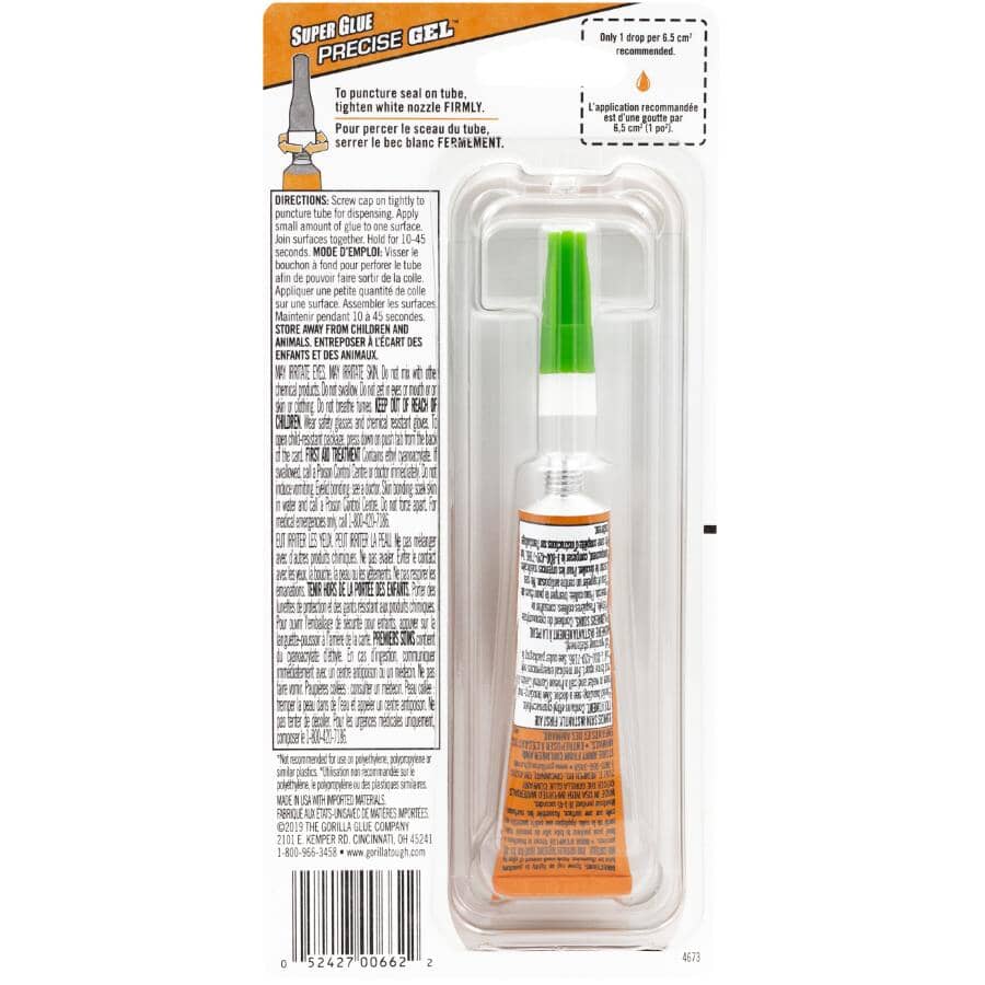 GORILLA Super Glue Precise Gel | Home Hardware