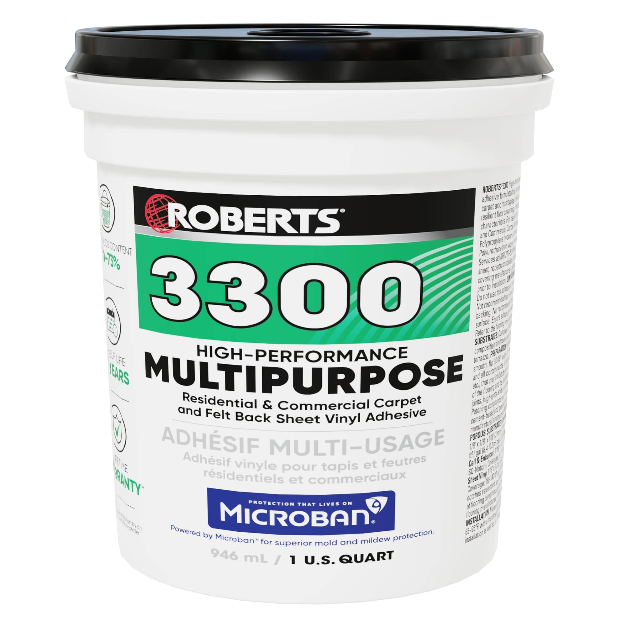 ROBERTS 3300 High Performance Multi-Purpose Carpet & Felt-Back Sheet ...