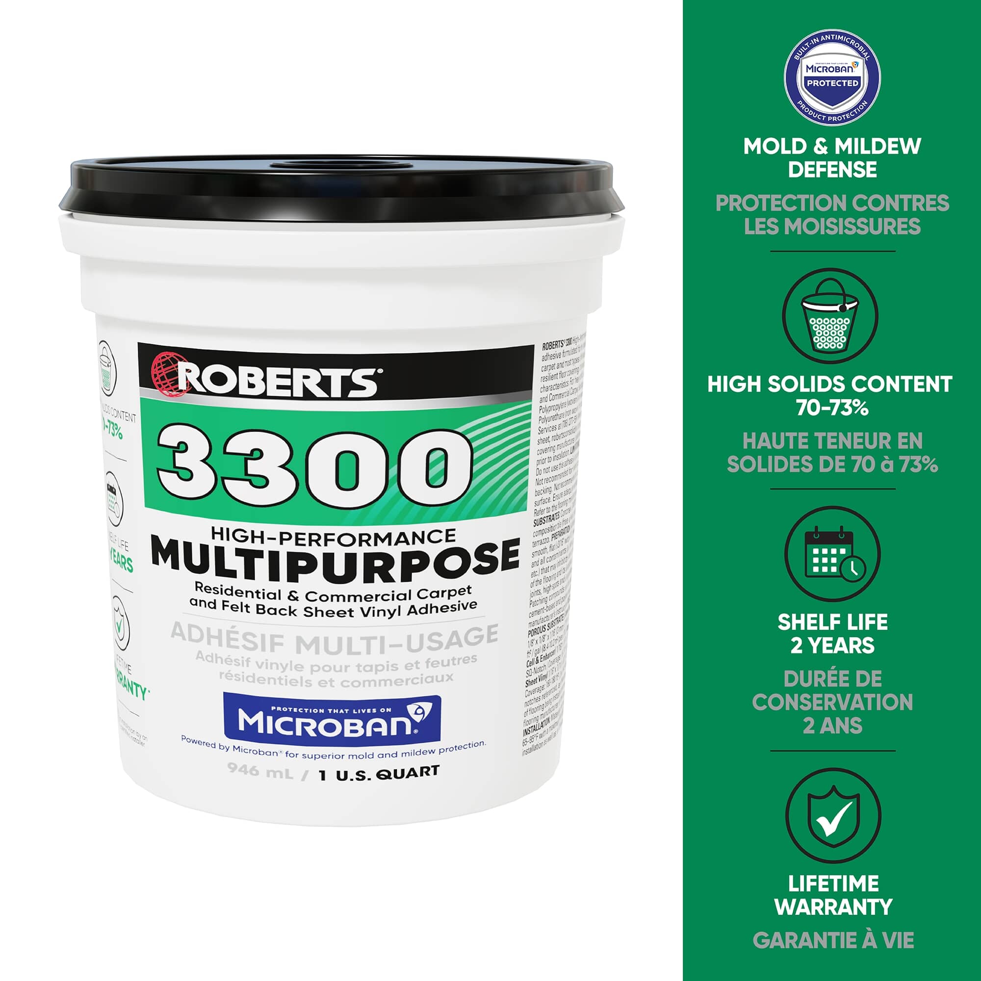 ROBERTS 3300 High Performance Multi-Purpose Carpet & Felt-Back Sheet ...