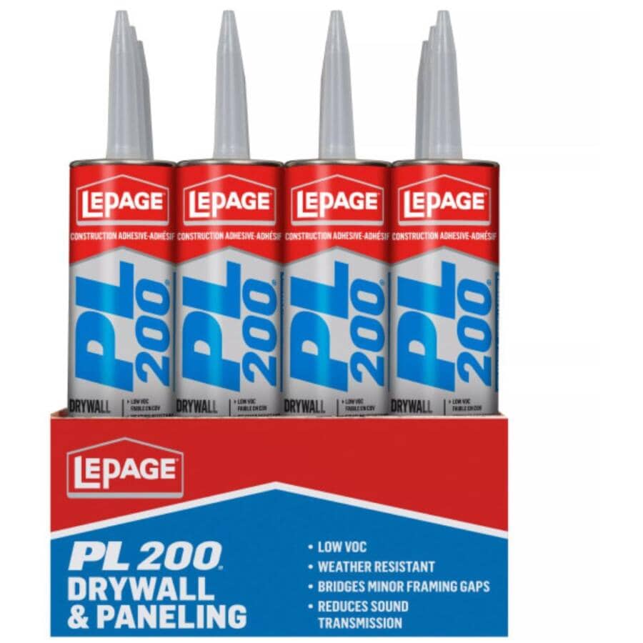 LEPAGE Low VOC PL 200 Drywall & Paneling Construction Adhesive | Home ...