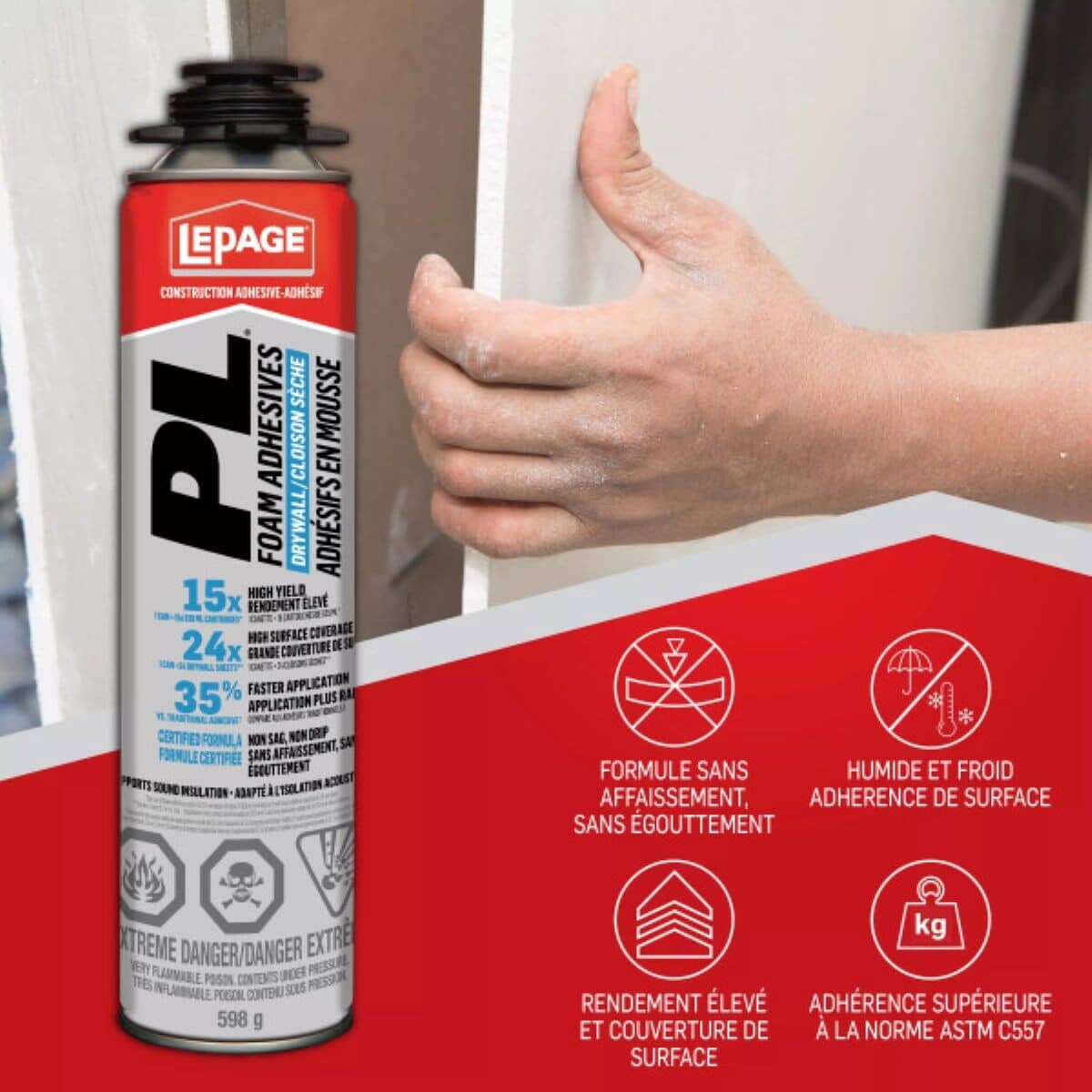 LEPAGE PL Drywall Foam Construction Adhesive | Home Hardware