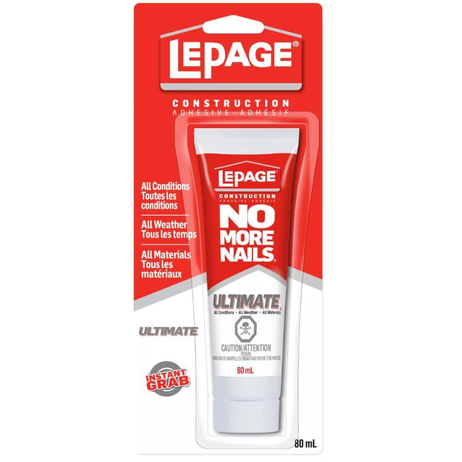 NO MORE NAILS Ultimate Construction Adhesive | Home Hardware
