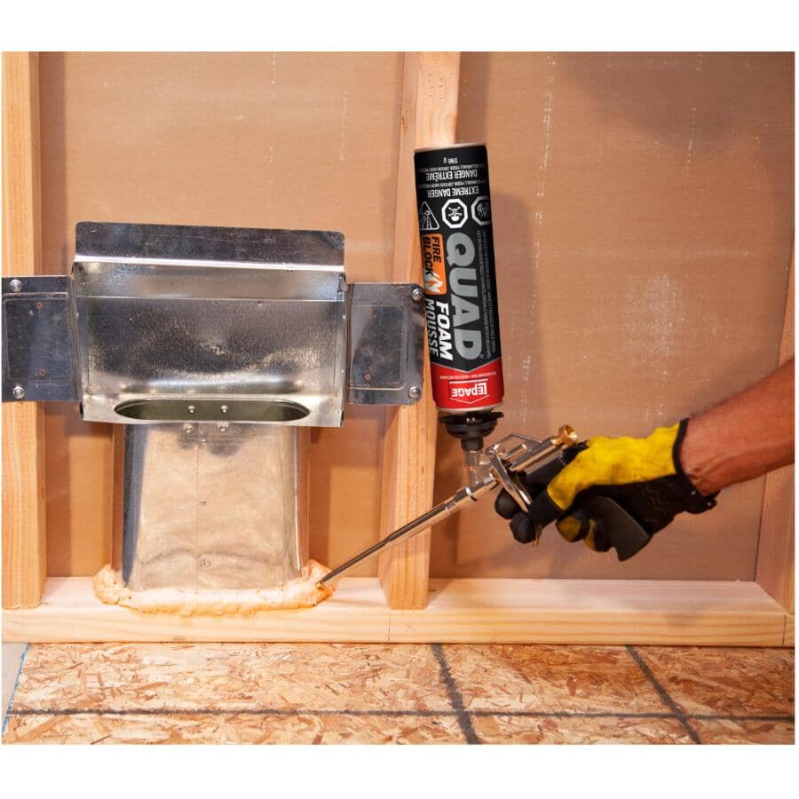 QUAD Fire Block Spray Foam - 598 g | Home Hardware