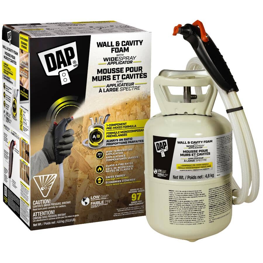 DAP Wall & Cavity GWP Foam Sealant with Wide Spray Applicator | Home ...