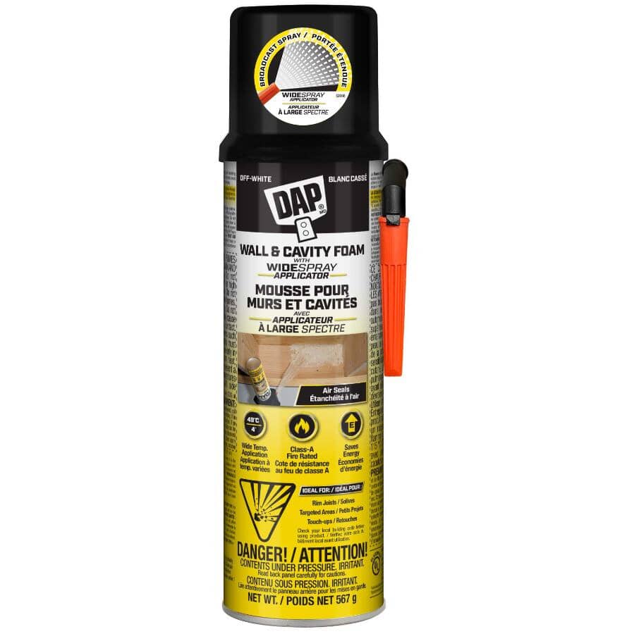 DAP Wall & Cavity GWP Foam Sealant with Wide Spray Applicator | Home ...