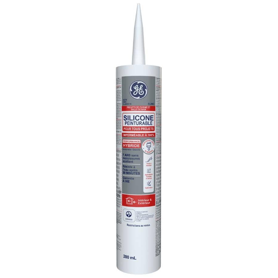 GE Paintable Kitchen & Bath Silicone Sealant | Home Hardware