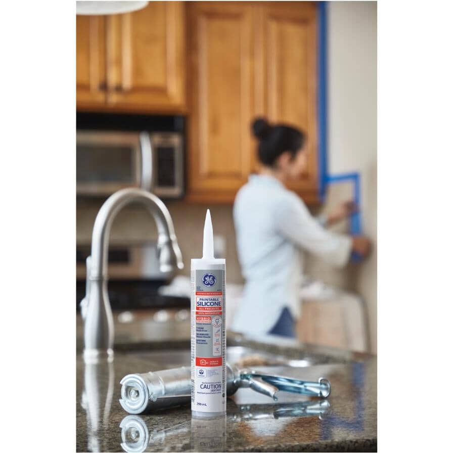 GE Paintable Kitchen & Bath Silicone Sealant | Home Hardware