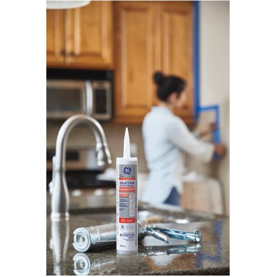 GE Paintable Kitchen & Bath Silicone Sealant | Home Hardware