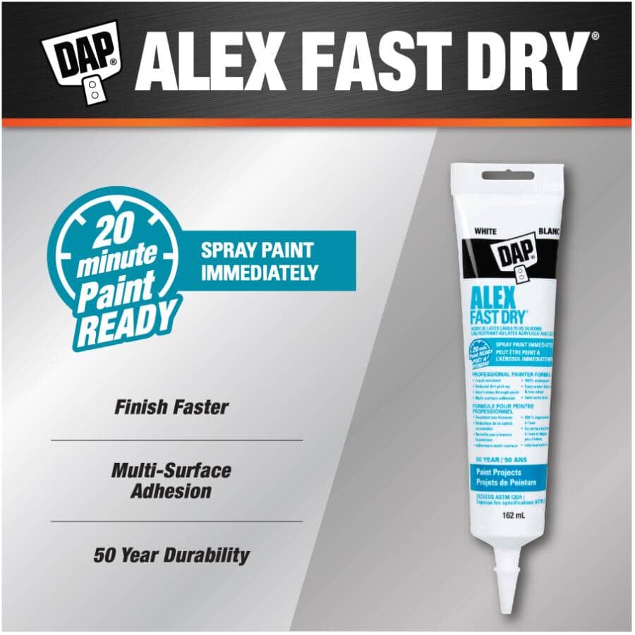 DAP Alex Fast Dry - White, 162 ml | Home Hardware